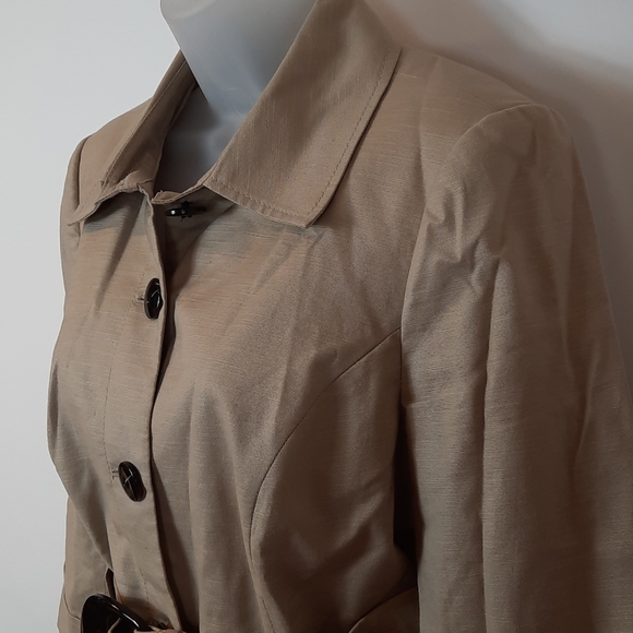 The Limited | Jackets & Coats | Khaki Lenin Jacket With Belt | Poshmark